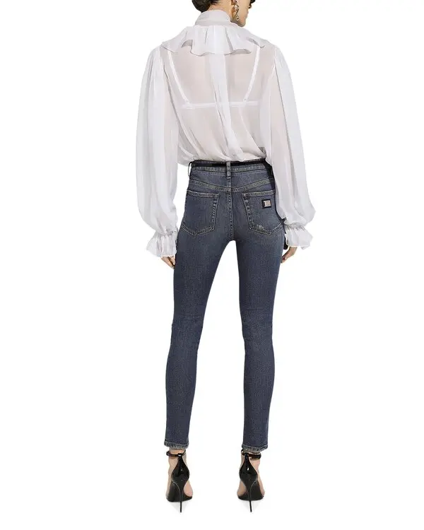 Dolce & Gabbana Audrey Skinny Denim Jeans - Medium Blue