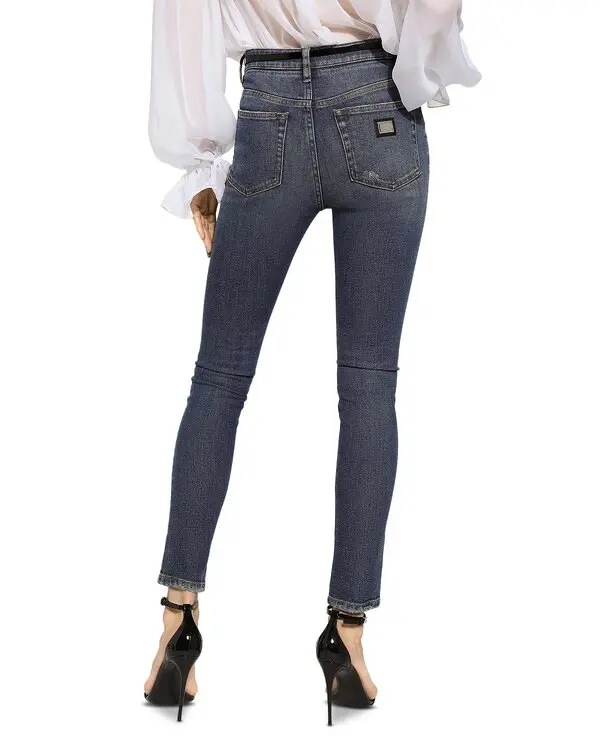 Dolce & Gabbana Audrey Skinny Denim Jeans - Medium Blue