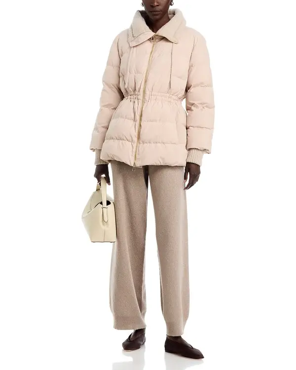 Fabiana Filippi Superlight Padded Parka With Knitted Detail