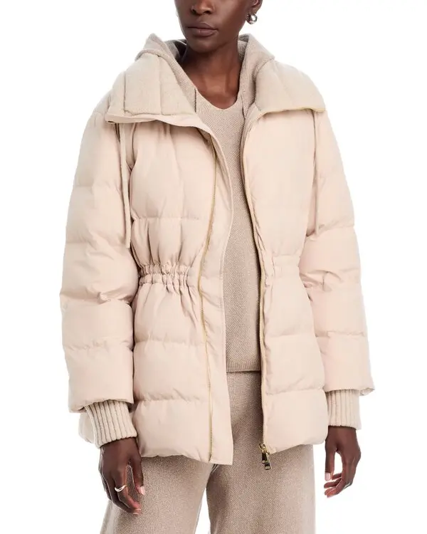 Fabiana Filippi Superlight Padded Parka With Knitted Detail