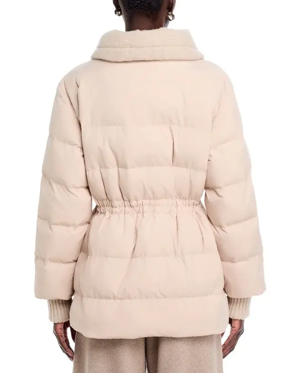 Fabiana Filippi Superlight Padded Parka With Knitted Detail