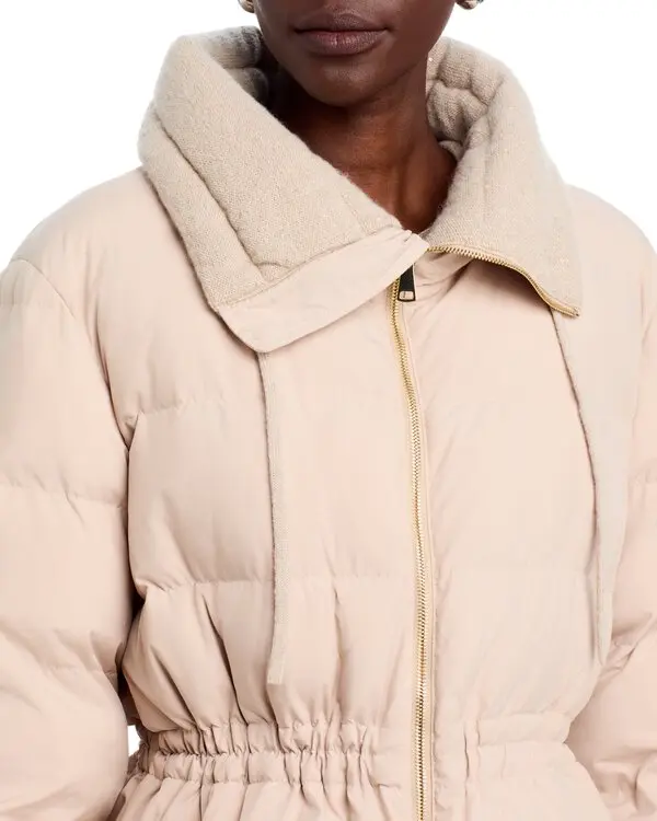 Fabiana Filippi Superlight Padded Parka With Knitted Detail