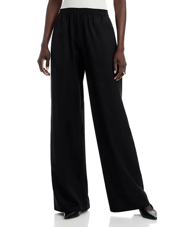 Fabiana Filippi Wide Leg Flannel Pants - Black