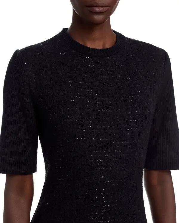 Fabiana Filippi Sequin Short Sleeve Dress