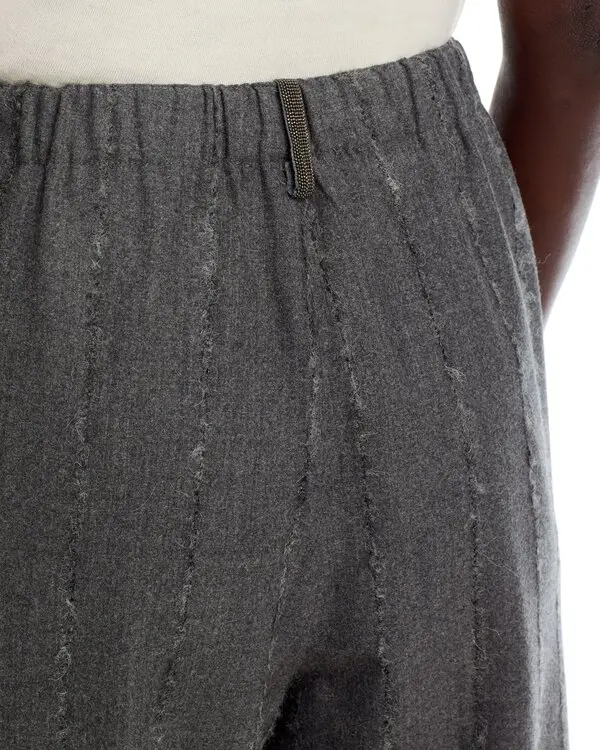 Fabiana Filippi Pinstriped Flannel Straight Leg Pants