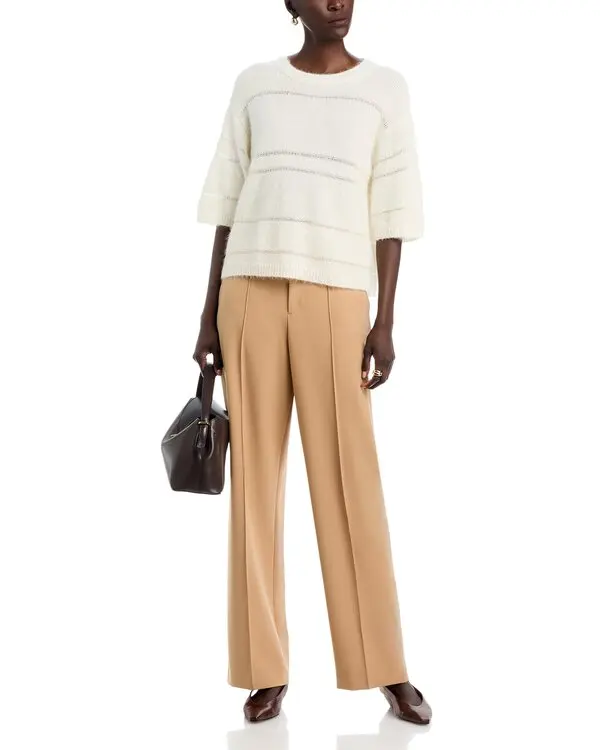 Fabiana Filippi Mohair Sweater With Sequin Stripe