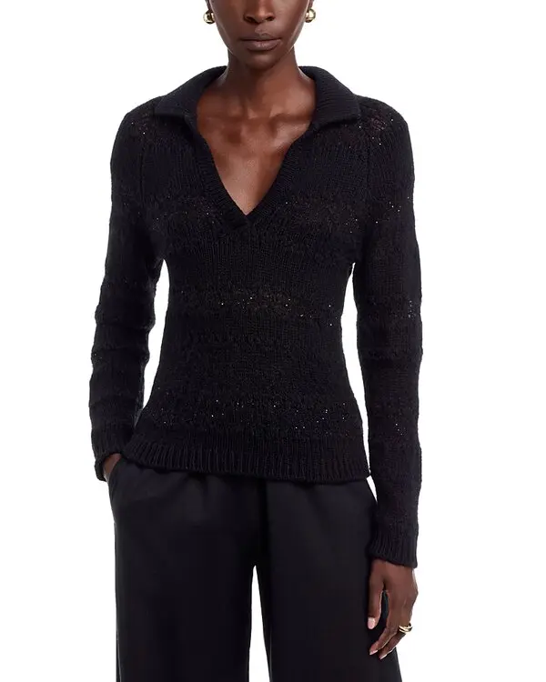 Fabiana Filippi V Neck Polo Top