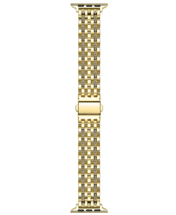 POSH TECH Remy Rhinestone Stainless Steel Link Band For Apple Watch - Gold