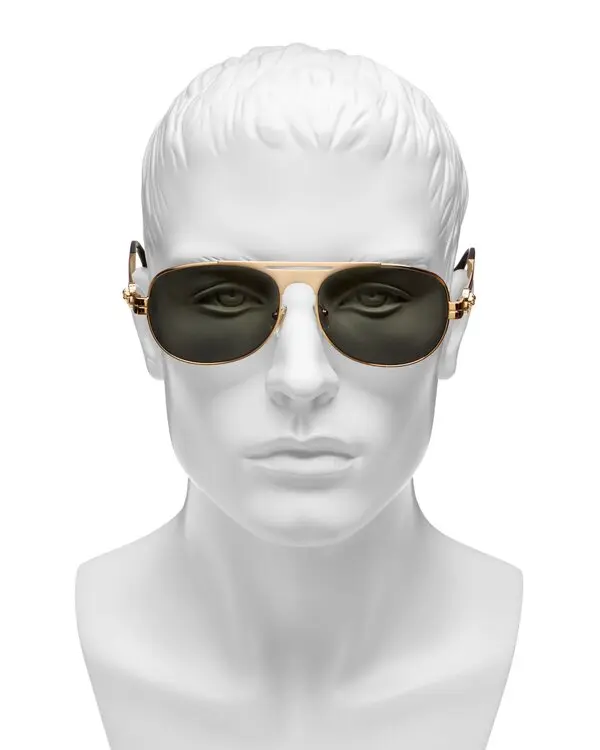 Versace Aviator Sunglasses, 60mm