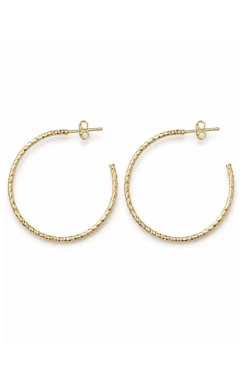 Argento Vivo Diamond-cut Hoop Earrings