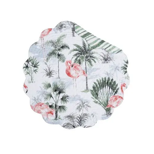 C&F HOME Flamingo Breeze Round Set Of 6 Placemats 17