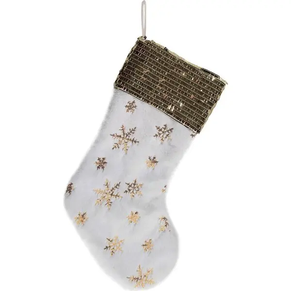 TRANSPAC Christmas Glitz Sequin Stocking