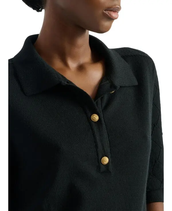Balmain Knitted 3-button Polo