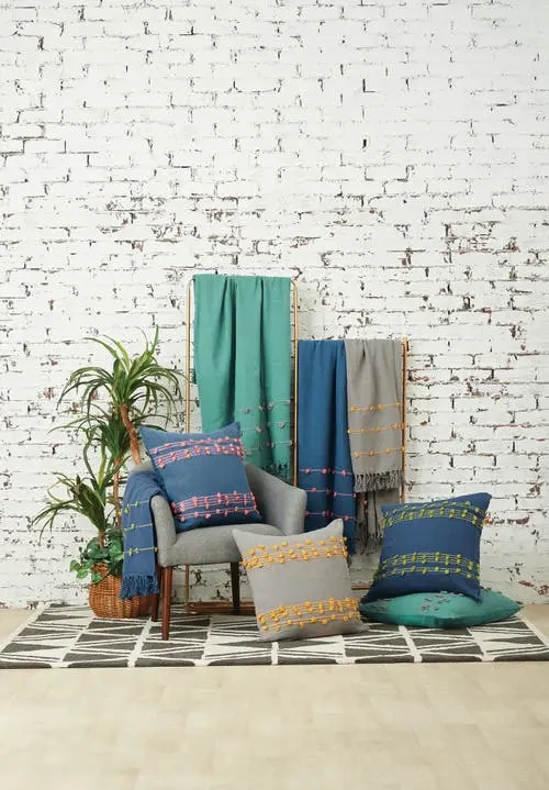 Carol & Frank Tabb Boulder Ochre 50" X 60" Throw Blanket