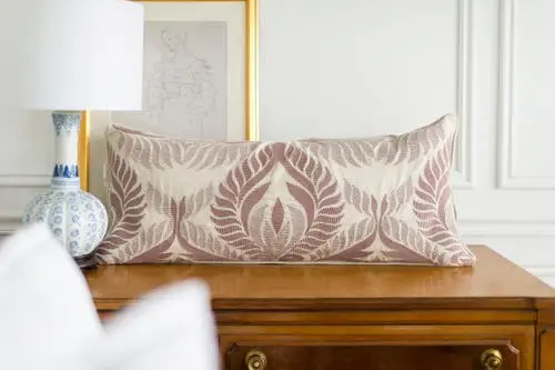 ELISABETH YORK Olivia Embroidered Throw Pillow