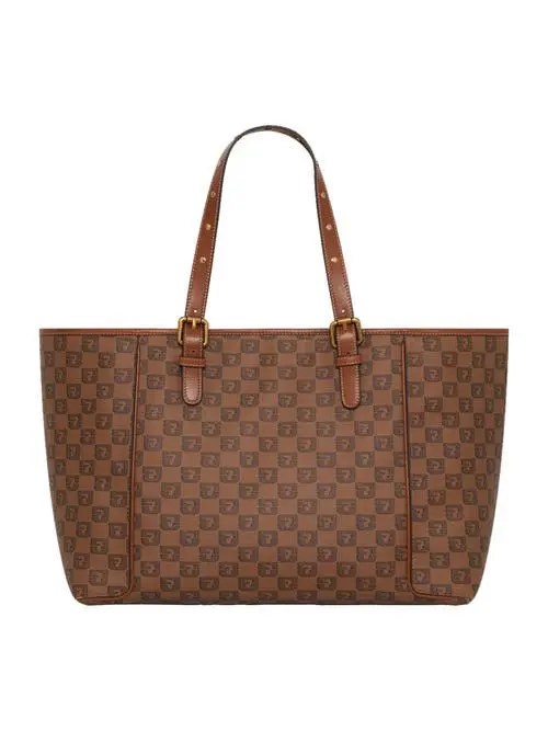 Gerard Darel Heritage Monogram Tote Bag - Camel