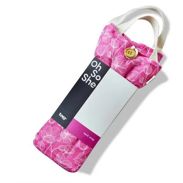 TAG Poppy Warming Neck Wrap With Lavender Infusion - Fuchsia
