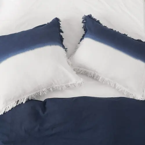 Carol & Frank Aster Two-tone Cotton Sham 20" X 26