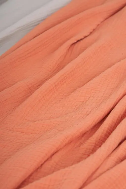 Carol & Frank Ryker Melon Gauze Coverlet Bedspread