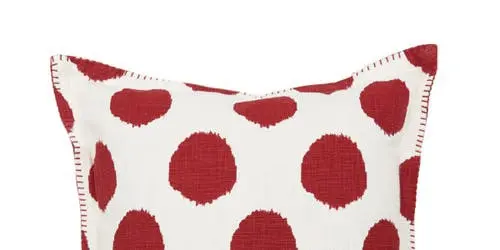 Carol & Frank Ruby Dot Printed Throw Pillow