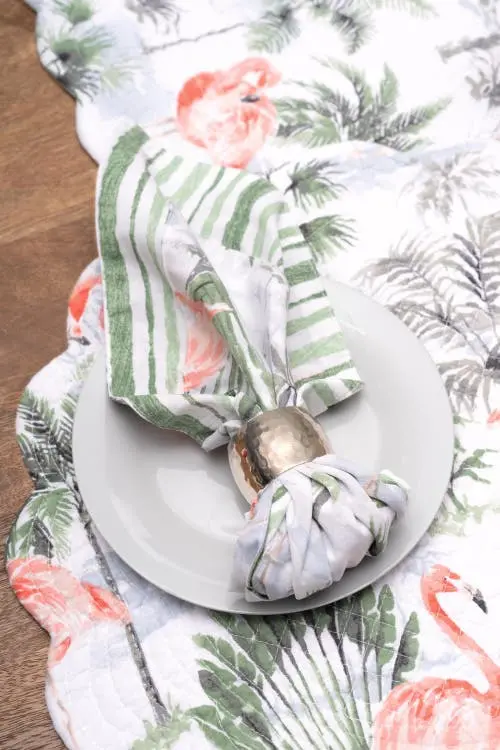 C&F HOME Flamingo Breeze Set Of 6 Cloth Napkins