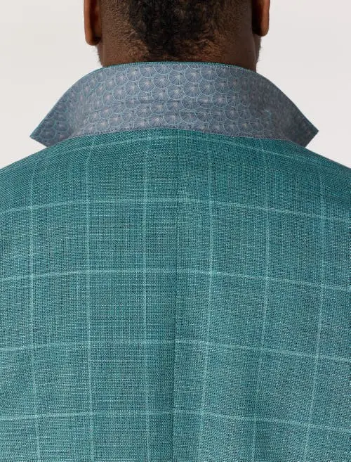 OAK HILL BY DXL Textured Windowpane Sport Coat