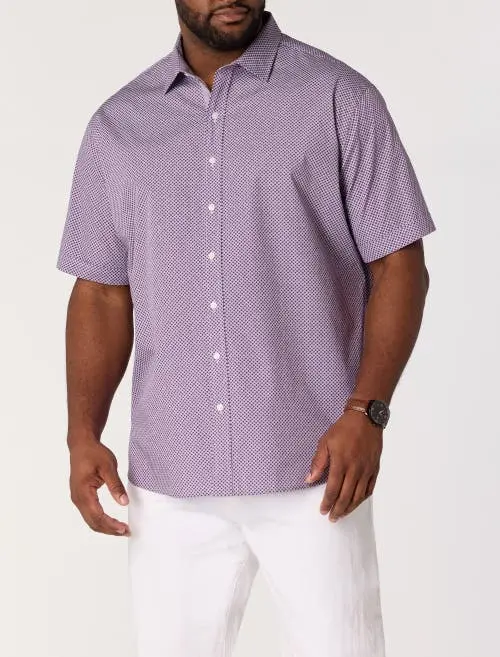 SYNRGY BY DXL Big & Tall Micro Print Sport Shirt V2