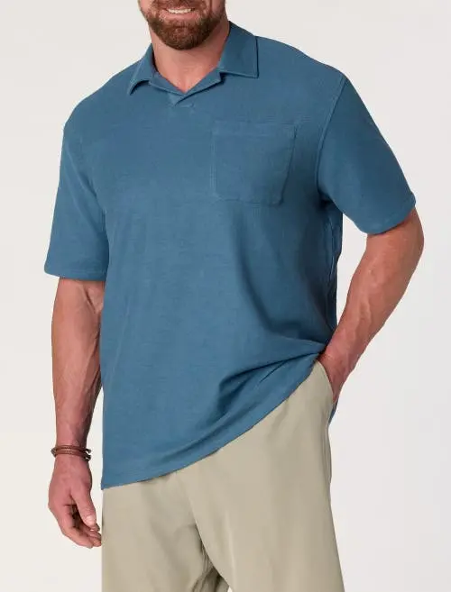 O'Neill Big & Tall O'riginals Knit Polo Shirt - Blue Fusion