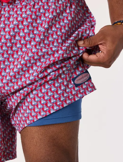 Vineyard Vines Big & Tall Printed Chappy Swim Trunks V3