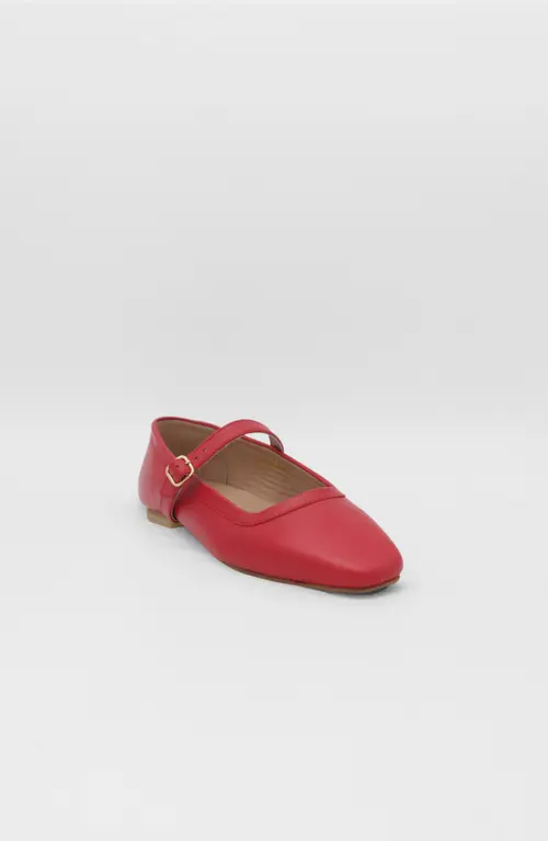 STIVALI NEW YORK Eterna Mary Jane Ballet Flat - Red