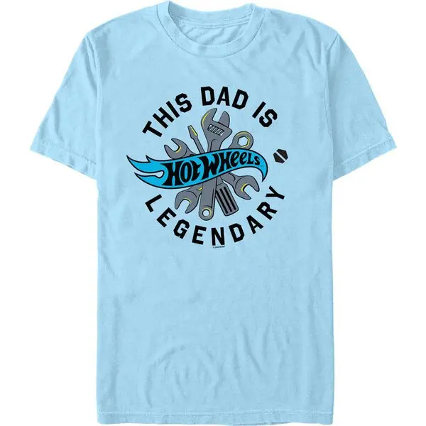 HOT WHEELS This Dad Is Legendary T-shirt - Light Blue