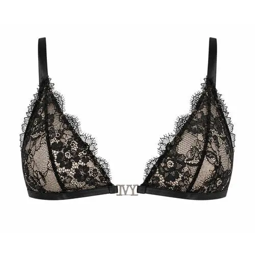 IVY SWIMWEAR Lucy Bikini Top - Black