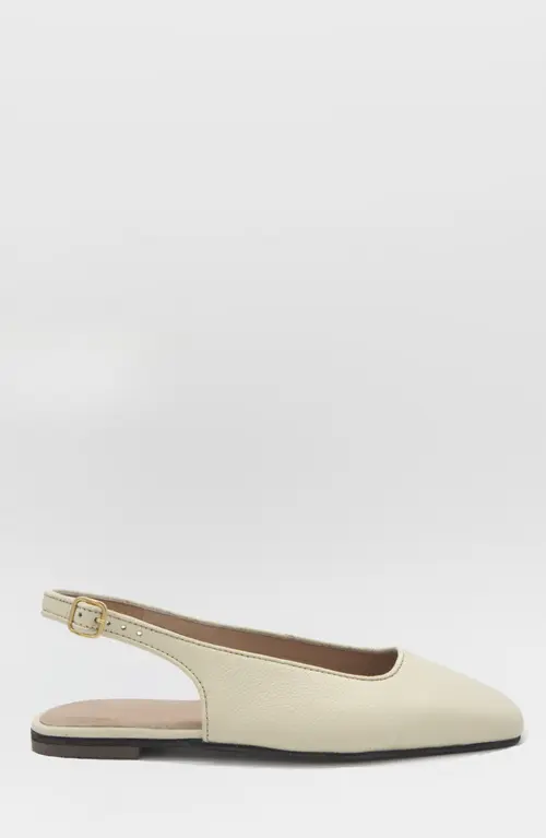 STIVALI NEW YORK Incanto Slingback Flats - Ivory