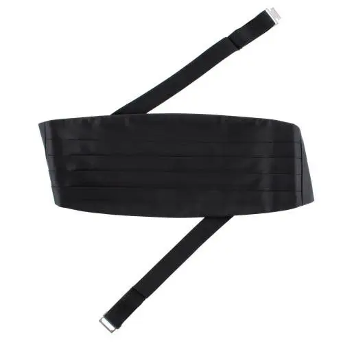 Trafalgar Big & Tall Sutton Solid Color Silk Cummerbund