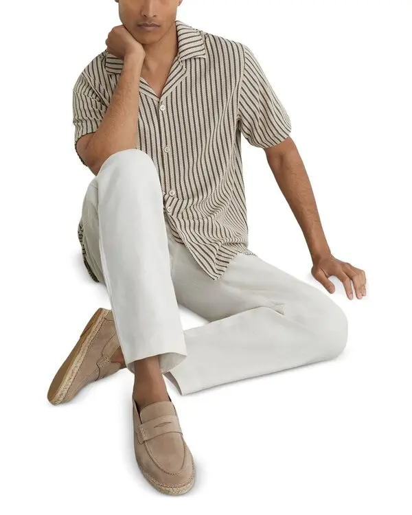 REISS Capri Leather Espadrilles