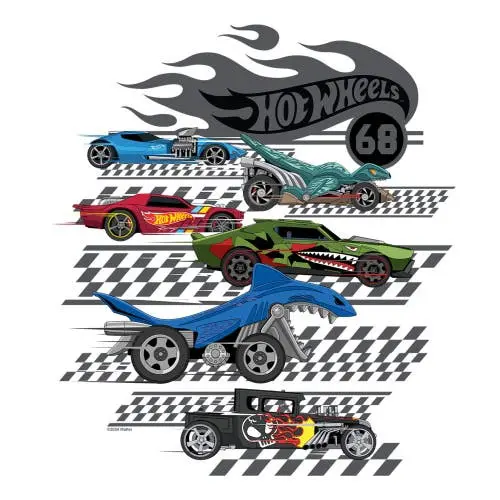 HOT WHEELS Racing Lineup Graphic T-shirt - White