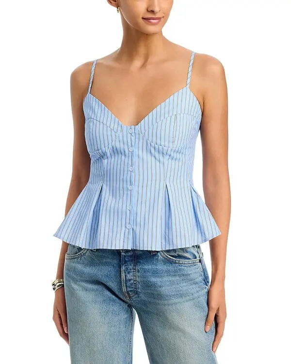 Aqua Peplum Top Exclusive