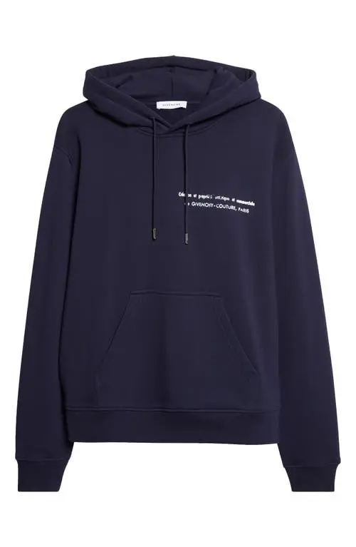 Givenchy Cotton Fleece Hoodie With Logo