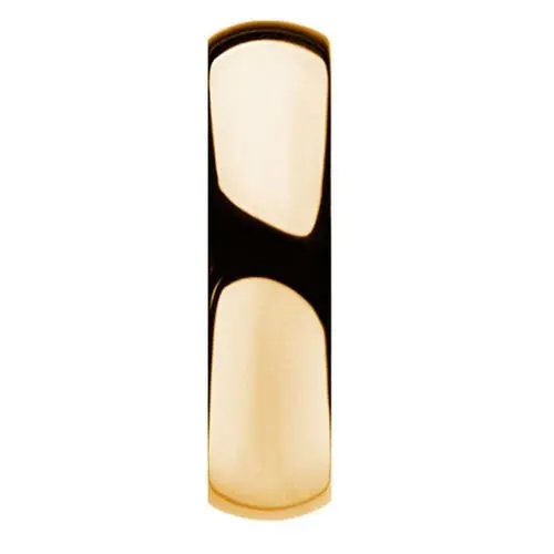 ALLUREZ Domed Gold Wedding Band