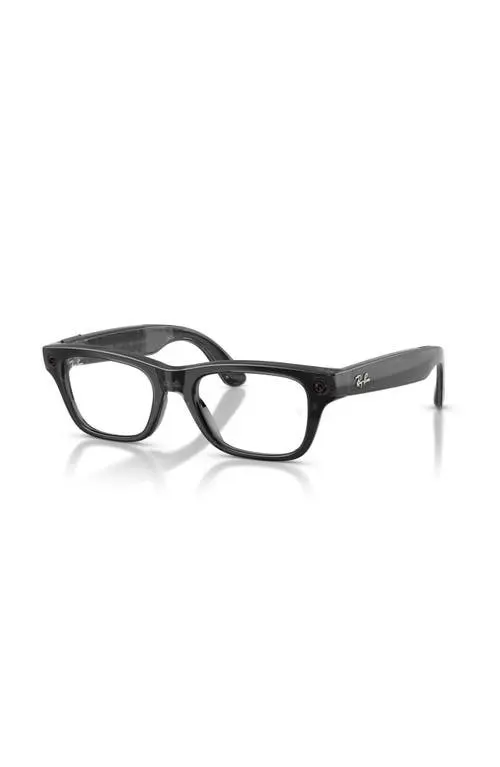 Ray-ban 54mm Rectangle Optical Glasses - Black