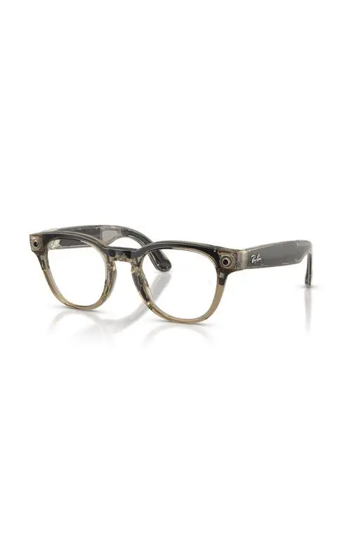Ray-ban 49mm Phantos Optical Glasses - Beige