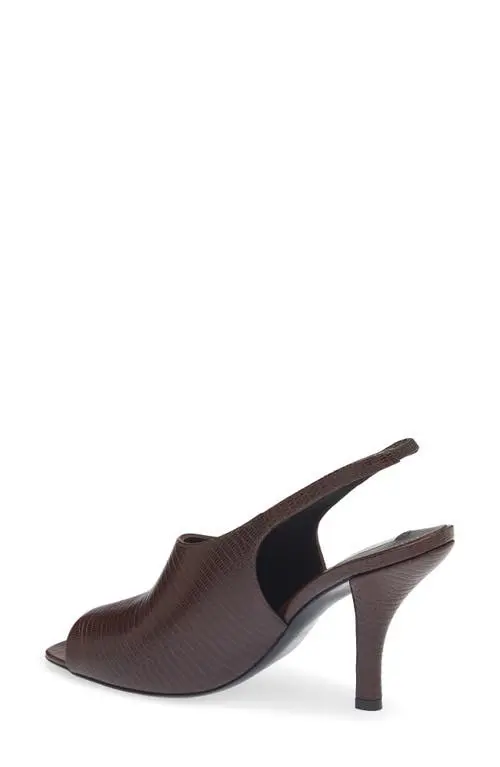 TOTEME Contour Lizard Embossed Slingback Sandal