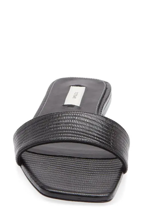 TOTEME Lizard Embossed Slide Sandal