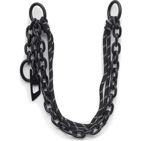 DIESEL® Cord & Chain Bag Charm - Black
