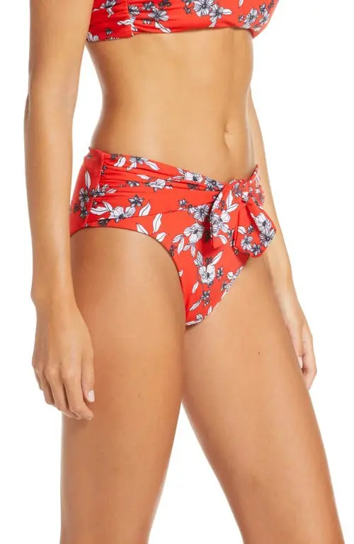 Veronica Beard Azoia High Waist Bikini Bottoms