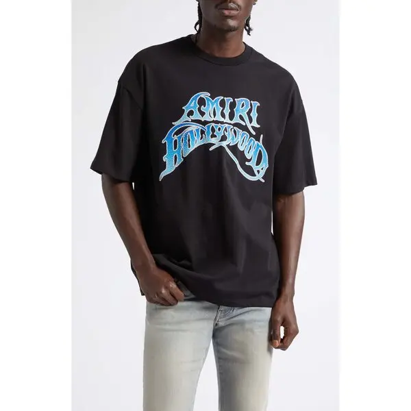 Amiri Crystal Skater Cotton Graphic T-shirt