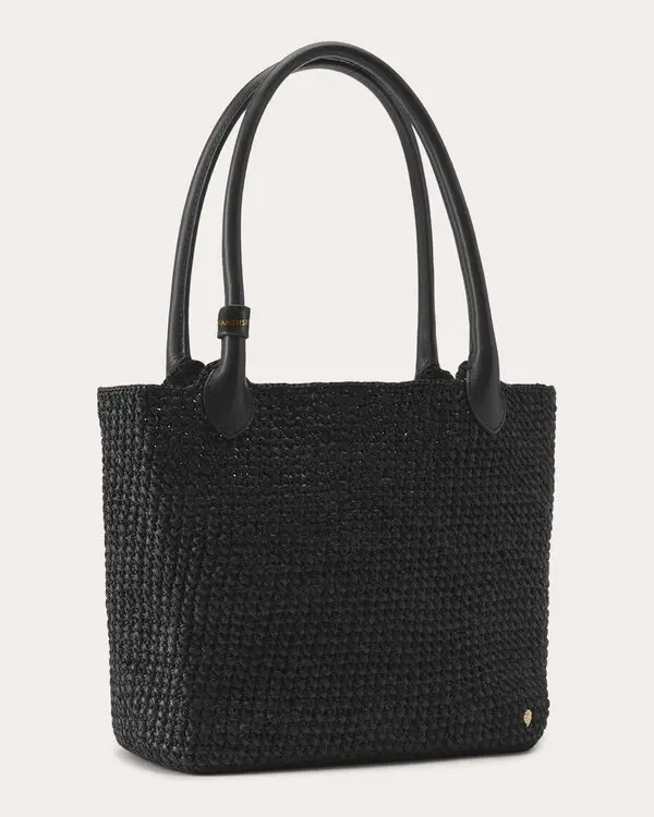 Helen Kaminski Ampara Crocheted Raffia Tote Bag