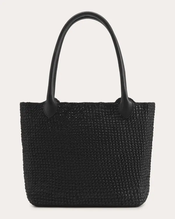 Helen Kaminski Ampara Crocheted Raffia Tote Bag