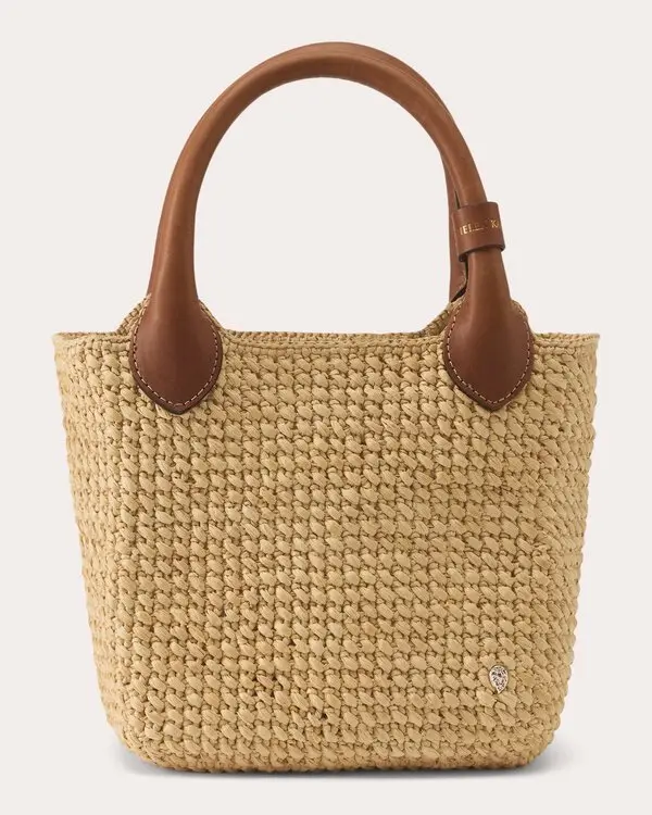 Helen Kaminski Ampara Crocheted Raffia Mini Tote
