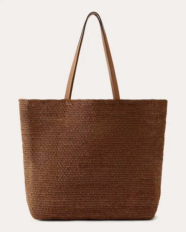 Helen Kaminski Matale Crocheted Raffia Tote Bag
